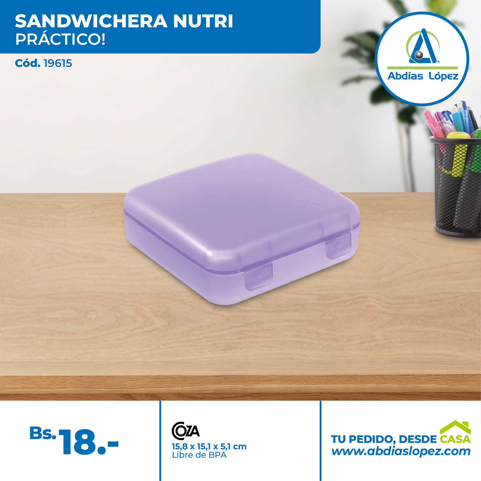 Sandwichera Sanduba Nutri Lila